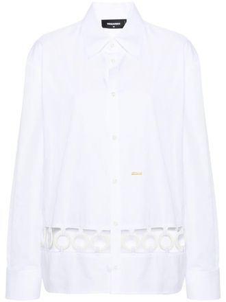 Dsquared2 chemise &agrave; anneaux m&eacute;talliques - Blanc