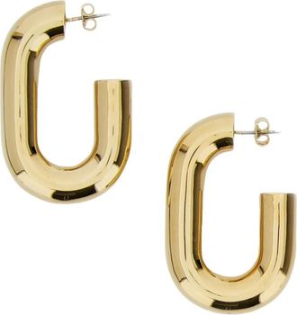 Paco Rabanne Femme, Accessoires, Jaune, Taille: ONE Size XL Link Hoop Earrings