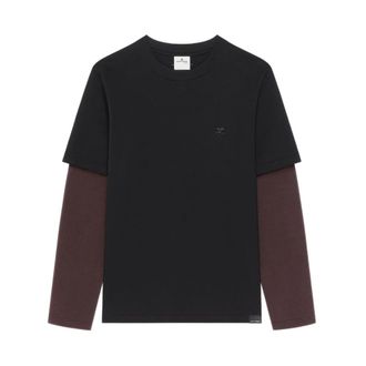 Courr&egrave;ges Long Sleeve Tops - - Tops - Damen - Schwarzk - S