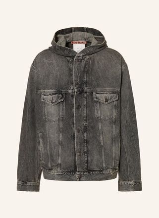 Acne Studios Oversized-Jeansjacke schwarz