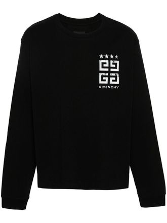 Givenchy t-shirt 4G Stars en coton - Noir