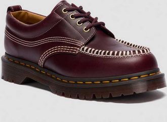 Dr. Martens Lowell Leder Moc Toe Schuhe in Rot, Gr&ouml;&szlig;e: 36