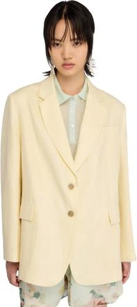 Semicouture Femme, Vestes, Jaune, Taille: 34 FR Veste Droite Ample