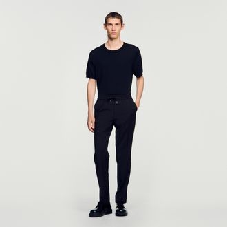 Sandro Elastische Hose mit geradem Schnitt