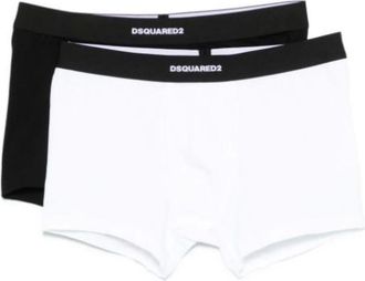 Dsquared2 Homme, Sous-v&ecirc;tements, Multicolore, Taille: S Basic Trunk Twin Pack