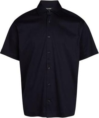 Strellson Chemise unie &agrave; manches courtes en coton