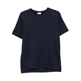 Calvin Klein Slim Supima Cotton Badge T-Shirt - - Tops - Herren - Blau - XL