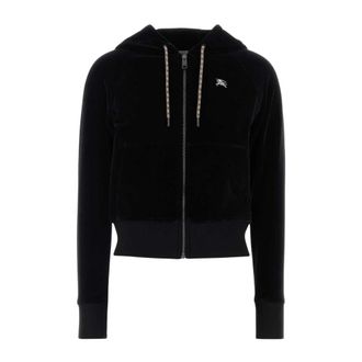 Burberry Vesper V-Jewel V-Ausschnitt T-Shirt - - Sweatshirts & Hoodies - Damen - Schwarzk - XS