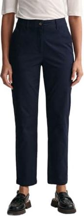 GANT Slim Chinos Pantalon, Evening Blue, 38 Femme