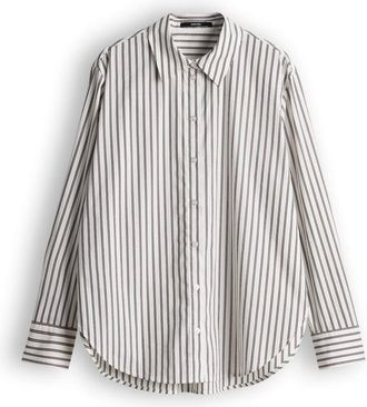 someday Langarmbluse ZIVIAN Loose aus nachhaltigem BCI Cotton Mix gerader Schnitt, hinten l&auml;nger als vorne