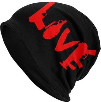 Generic Femme Homme Bonnets Tricot&eacute; Armes damour Grenades Bonnets De Ski Doux Hiver Chapeaux Mode Bonnet dhiver pour Ski Hiver Patinage