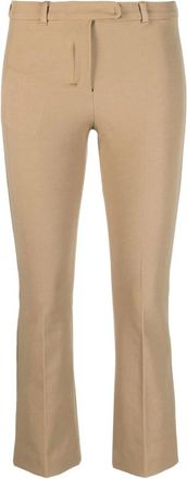 Max Mara Femme, Pantalons, Beige, Taille: 38 FR Urial Cropped Pantalons