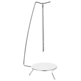 Angoily Edelstahl Spie&szlig;st&auml;nder mit Tropfschale Grillaufh&auml;ngung f&uuml;r BBQ Kompakt und Tragbar f&uuml;r Camping und Picknick