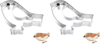 Westmark Ausstechform Spatz - Edelstahl Pl&auml;tzchenausstecher - Pr&auml;ziser Ausstecher f&uuml;r Kekse, Teig & mehr - Ausstechformen Ostern & Weihnachten, 8 cm (Packung m