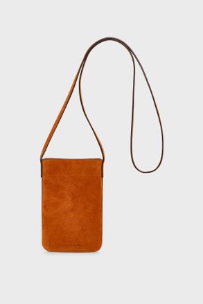 Gerard Darel Porte t&eacute;l&eacute;phone en cuir velours - LADYPHONE - Marsala