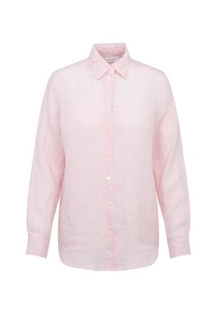 Seidensticker Damen Bluse - Fashion Bluse - Regular Fit - Hemdblusenkragen - Langarm - 100% Leinen