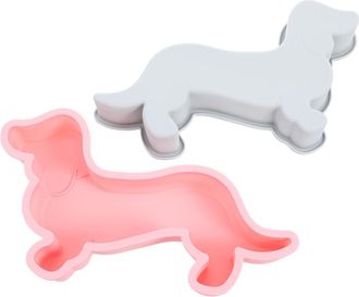 BESPORTBLE 2 St&uuml;cke Silikon Formen Hund Form Backform Diy Backen Werkzeug Schokolade Kuchen Dessert Form