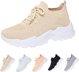 Generic Chaussures de sport pour femme - Respirantes et confortables - Chaussures d&eacute;t&eacute; confortables - L&eacute;g&egrave;res - Chaussures d&eacute;contract&eacute;es - Large pied - Semell