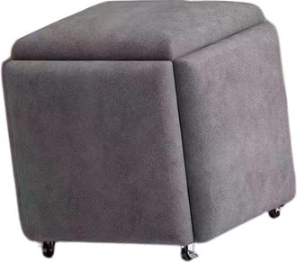 Generic 5-in-1-Make-up-Hocker mit Rollen, Stapelhocker-Set for den Eingangsbereich, for Wohnzimmer, Schlafzimmer, B&uuml;ro, Balkon, Spielzimmer, kleine R&auml;ume(Colo