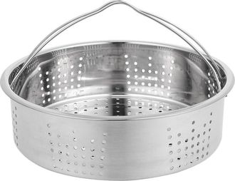 DOITOOL Edelstahl Dampfgarer - Kleiner Dampfgarer Dämpfeinsatz für Kochtöpfe mit Griff, 22.5CM Olid und Haltbares Gemacht Dünsteinsatz für Dünsten von Gemüse 