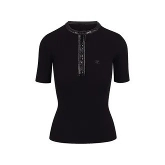 Courr&egrave;ges Vinyl And Knit Polo