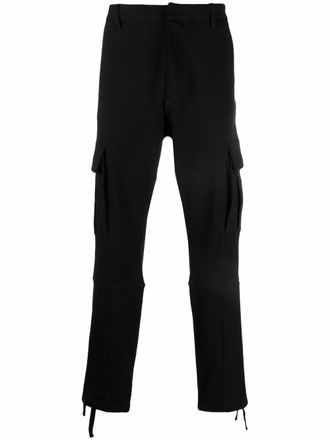 Marcelo Burlon pantalon de jogging cargo &agrave; broderie Cross - Noir