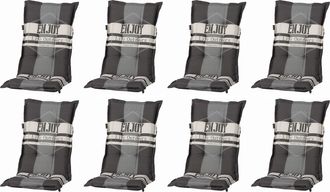 Madison New York 8 x 8 cm Luxus Hochlehner Auflage F 331, Outdoor Grey, Made IN Europe