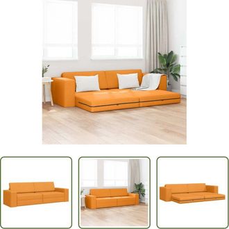 vidaXL vidaXL Stoffsofa - Schlafsofa 200cm Dunkelgelb Stoff