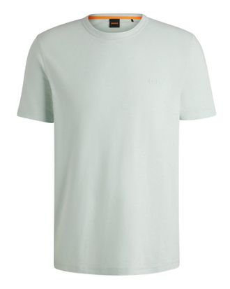 HUGO BOSS Leichtes T-Shirt mit gummiertem Logo-Schriftzug in