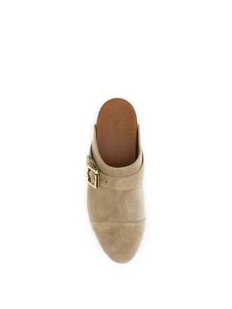 Chlo&eacute; Womens Clog Mules Jeannette Desert Sand Sandal