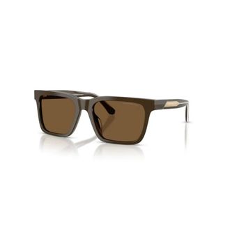 Emporio Armani Homme, Accessoires, Brun, Taille: 57 MM Square Lunettes de soleil