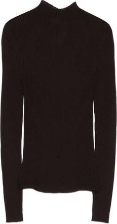 Twin-Set Gerippter Strickpullover - Braun