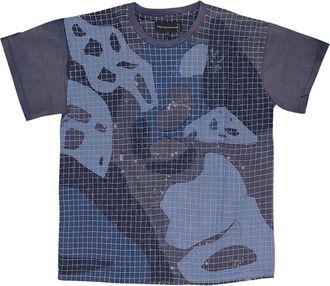 Who Decides War by Ev Bravado t-shirt Grid - Bleu