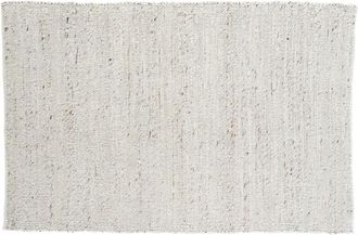 ebuy24 Loump Teppich 300x200 cm Wolle beige, wei&szlig;