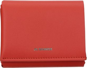 Jil Sander Femmes Portefeuilles Cuir Rouge