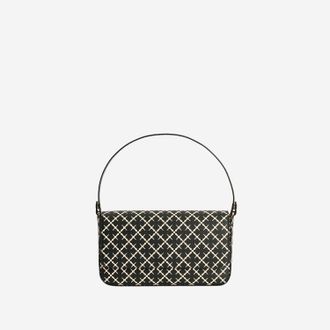 By Malene Birger Womens Shoulder Bag Tallie Black Polyvinyl Handbags Hand