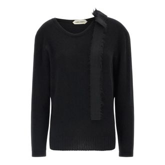 Alberta Ferretti Pull col rond &agrave; - Femme - Pulls - Noir - Taille: 34 FR