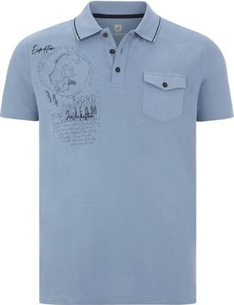 Jan Vanderstorm Homme Polo Fjodor Bleu Clair, 4XL (XXXXL) - 68/70