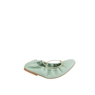 Twinset Aquamarin Ballerina Schuhe - - Shoes - Damen - Gr&uuml;n - 39 EU