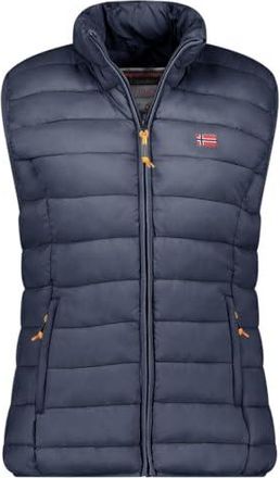 Geographical Norway Vatikolorama Lady Basic - Gilet Femme Chaude Matelassee Sans Manche-Automne Hiver Printemps Ete - Veste Manteau Chaud - Doudoune Manches Courtes Blous