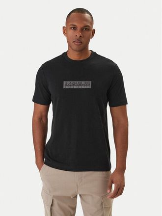 Napapijri T-Shirt S-Box Logo NP0A4IFL Schwarz Regular Fit