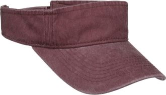LIPODO Washed Cotton Visor Damen Herren Gr&ouml;&szlig;enverstellbar mit Klettverschluss 100% Baumwolle Fr&uuml;hjahr Sommer Bordeaux One Size