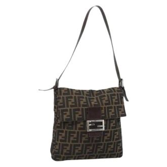 Fendi Pre-owned Zucca Canvas Shoulder Bag - - Pre-owned - Damen - Schwarzk - ONE SIZE