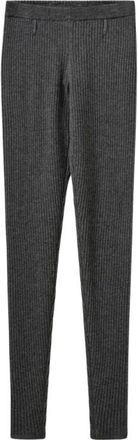 The Garment Femme, Pantalons, Gris, Taille: 38 FR Pantalon en Laine et Cachemire Gris Chiné