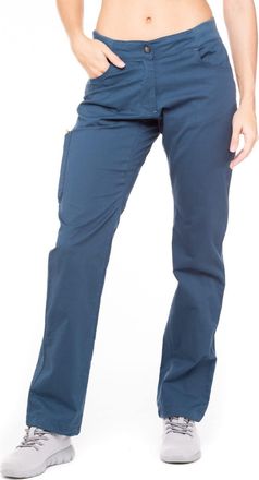 Chillaz W Jessy Pant Blau - Komfortable elastische Damen Baumwoll Kletterhose, Gr&ouml;&szlig;e 38 - Farbe Dark Blue