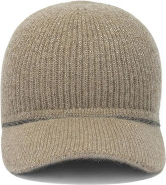 Brunello Cucinelli Gerippte Baseballkappe - Nude
