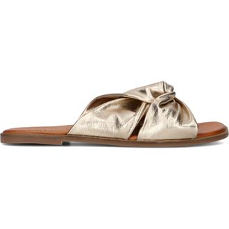 Lina Locchi Goldene Pantoletten f&uuml;r Stilvolle Sommertage - - Shoes - Damen - Gelb - 36 EU
