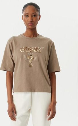 Guess T-Shirt V4YI06 I3Z14 Beige Regular Fit
