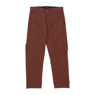 Obey Strukturierte Stoff Flut Hosen Braun - - Trousers - Herren - Braun - W36