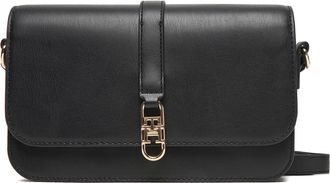 Tommy Hilfiger Handtasche Tommy Hilfiger Th Libre Flap Crossover AW0AW17723 Schwarz